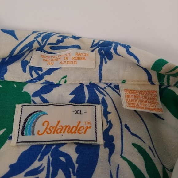 Islander | Shirts | Islander Vintage 8s Palm Tree Button Down Shirt | Poshmark